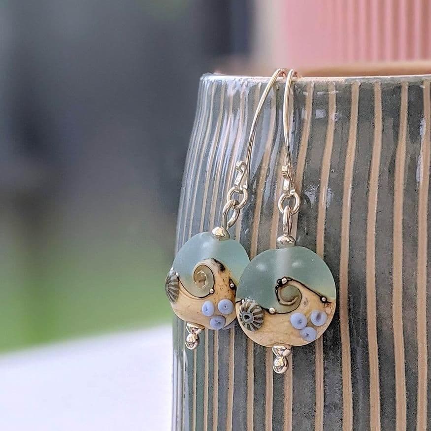 Sea Spray Glass Earrings | Julie Fountain