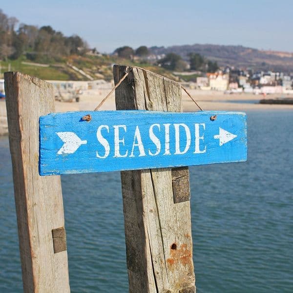 Seaside - Wooden Sign