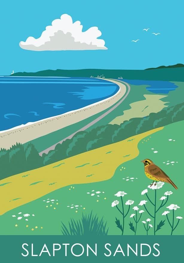Slapton Sands | Travel Art Print | Tor Allen