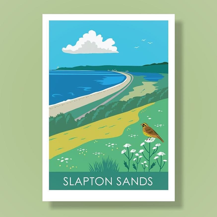 Slapton Sands | Travel Art Print | Tor Allen