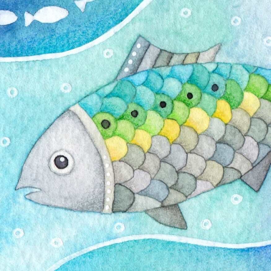 Twait Shad Fish | Art Print | Louise Stocker