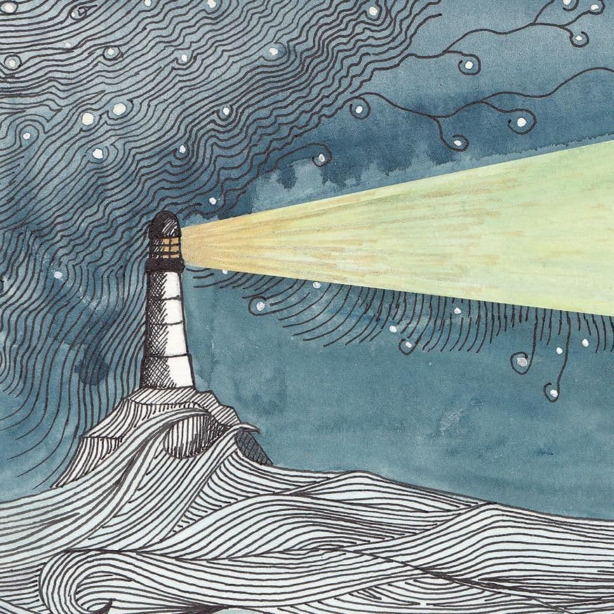 Whale Shark and Lighthouse | Art Print | Tor Allen