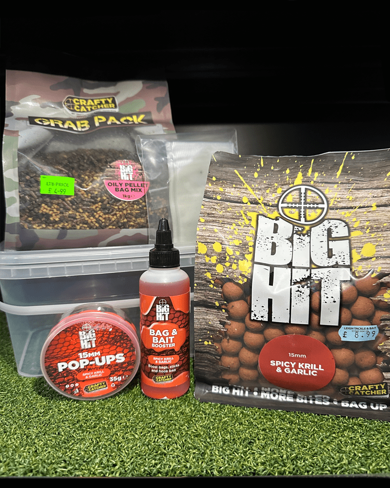 Crafty Catcher Big Hit Bait Bundle Spicy Krill & Garlic