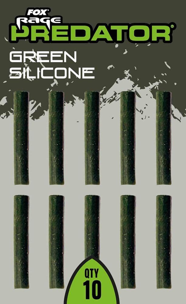 Fox Rage Green Silicone 10pcs