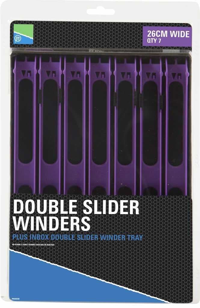 Preston Innovations Double Slider Winders 26Cm Wide In A Tray
