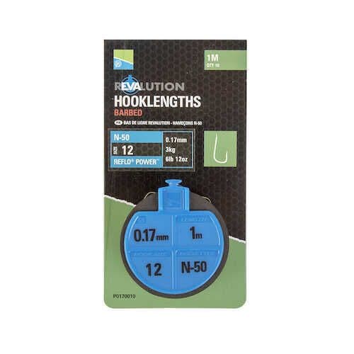 Preston Innovations Revaluation Hooklengths to N50