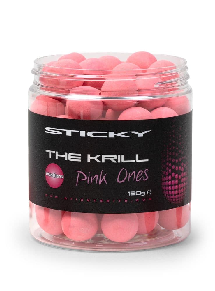 Sticky The Krill Pink Ones Wafters 16mm 130g Pot