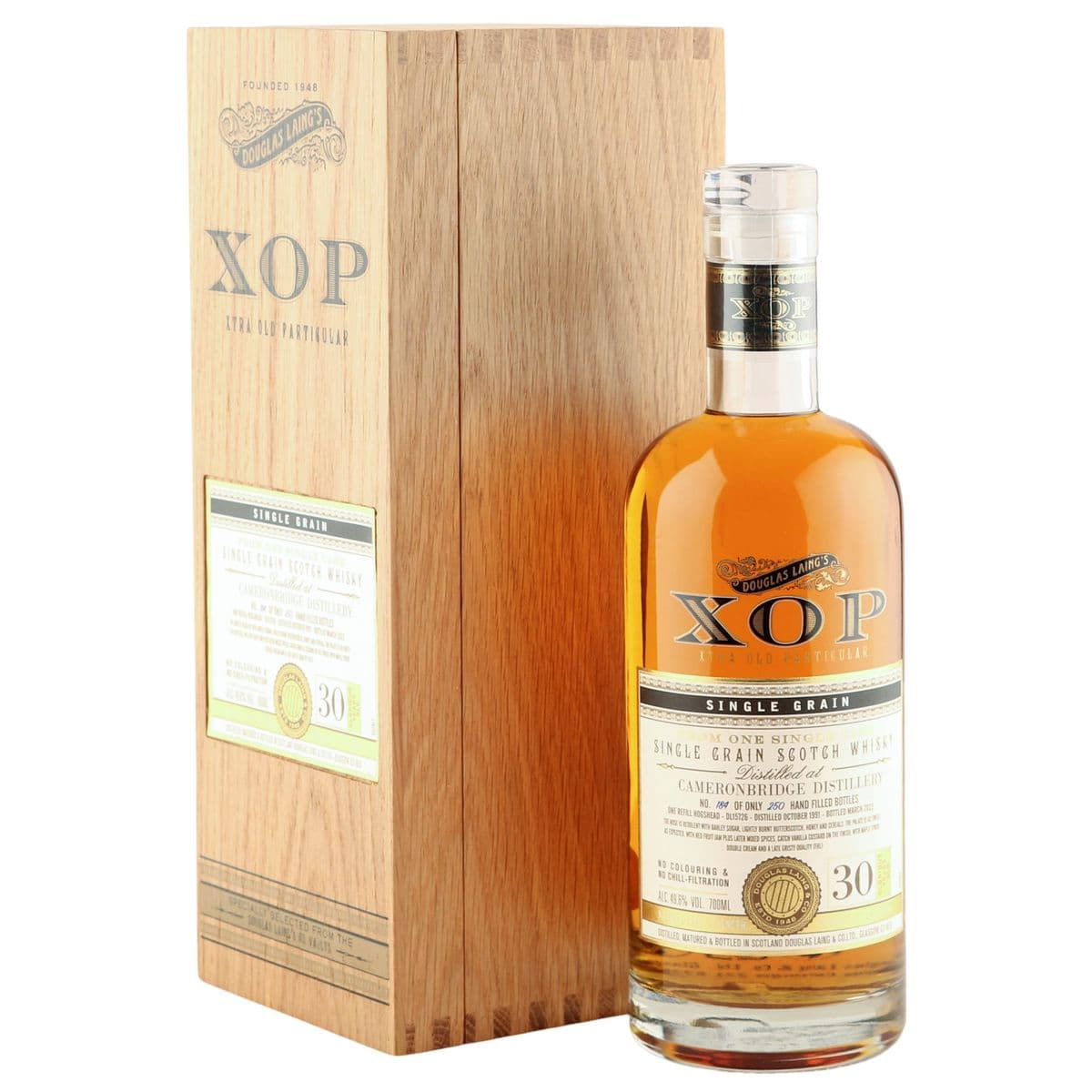 Cameronbridge 1991 30 Year Old, Douglas Laing XOP 2022, Cask 15726 ...