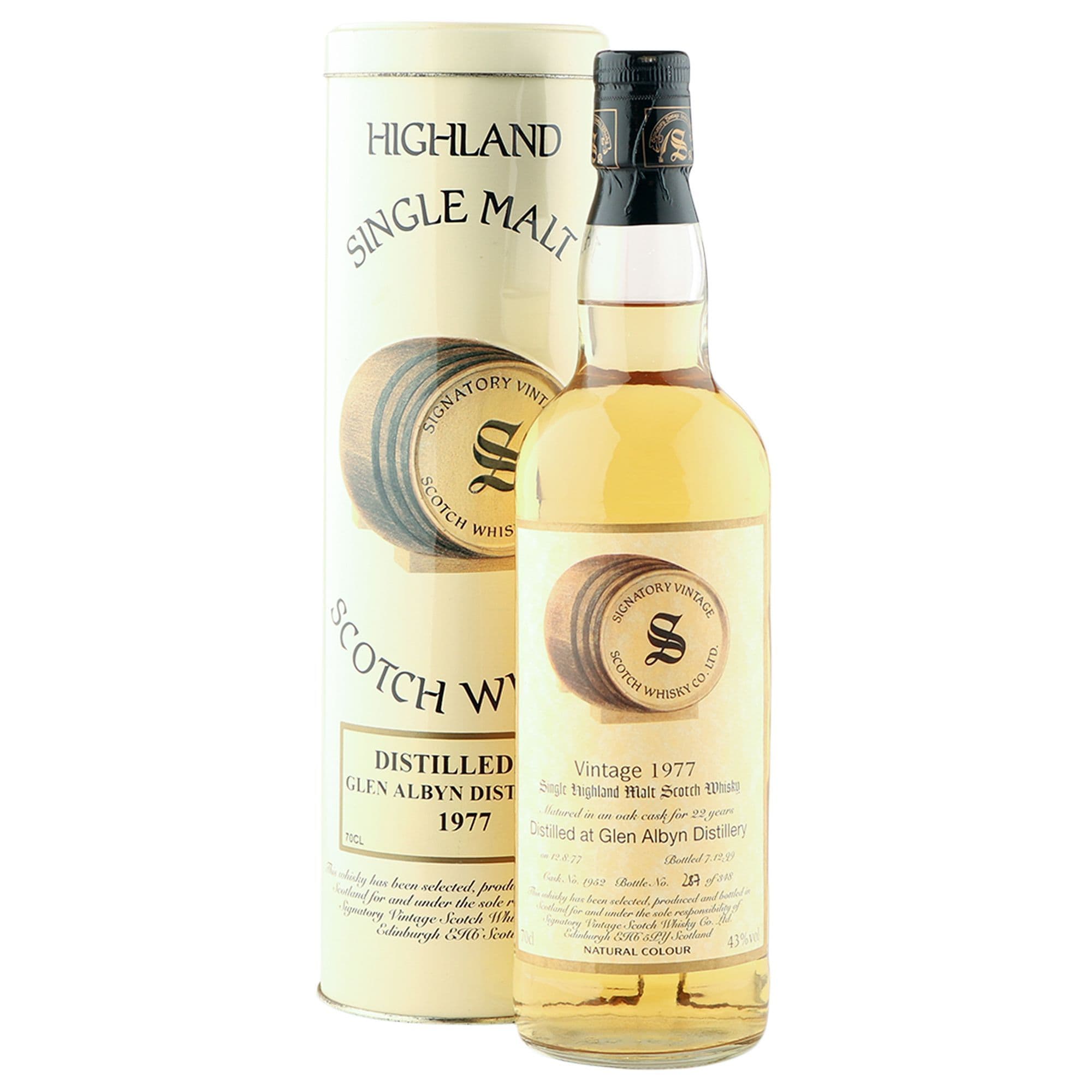 Glen Albyn 1977 22 Year Old, Signatory Vintage | The Whisky Vault
