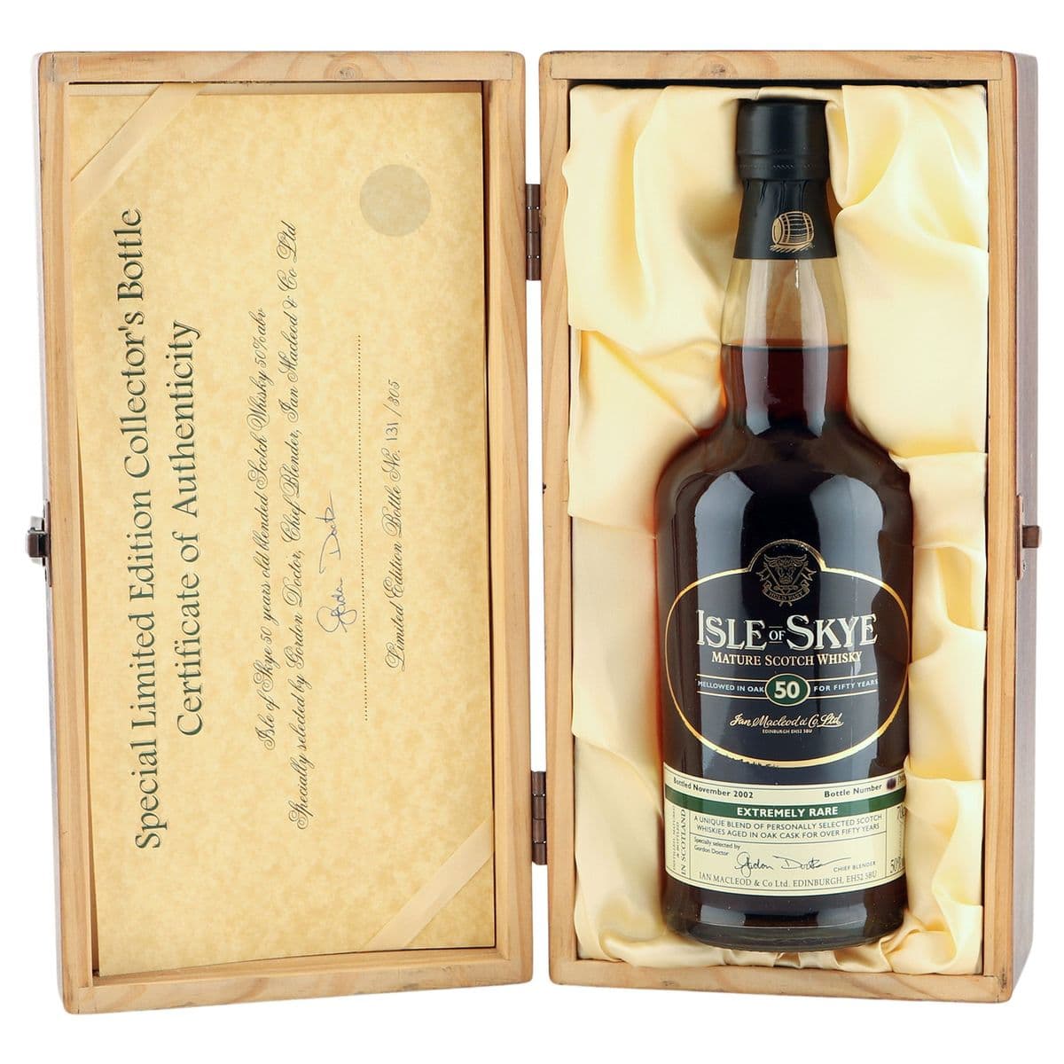 Isle of Skye 50 Year Old Blended Scotch Whisky, Extremely Rare Ian ...