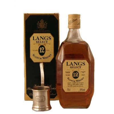 Langs Select 12 Year Old Blended Whisky Eighties Bottling with Box