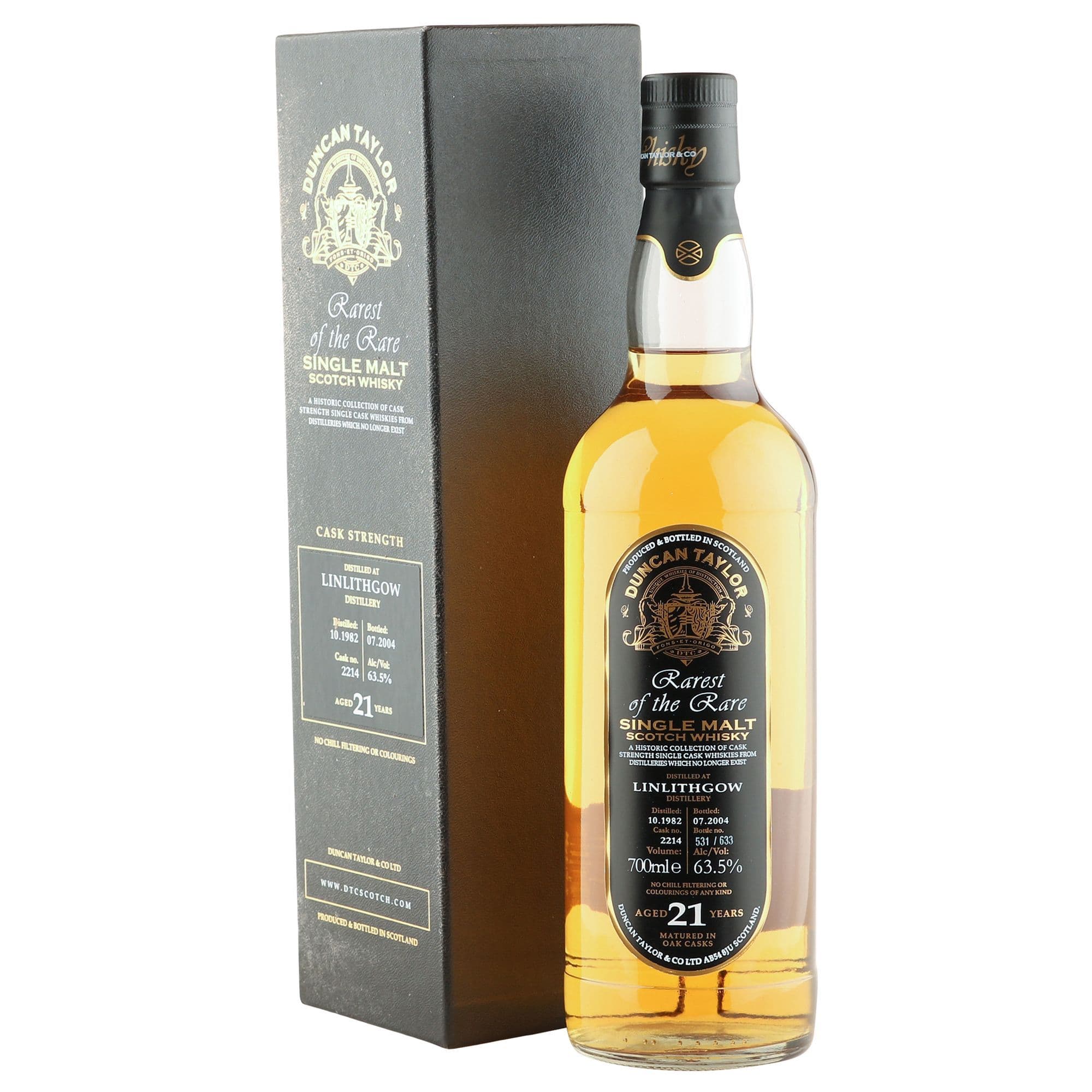 Linlithgow 1982 21 Year Old, Duncan Taylor Rarest of the Rare - Cask 2214 | The Whisky Vault