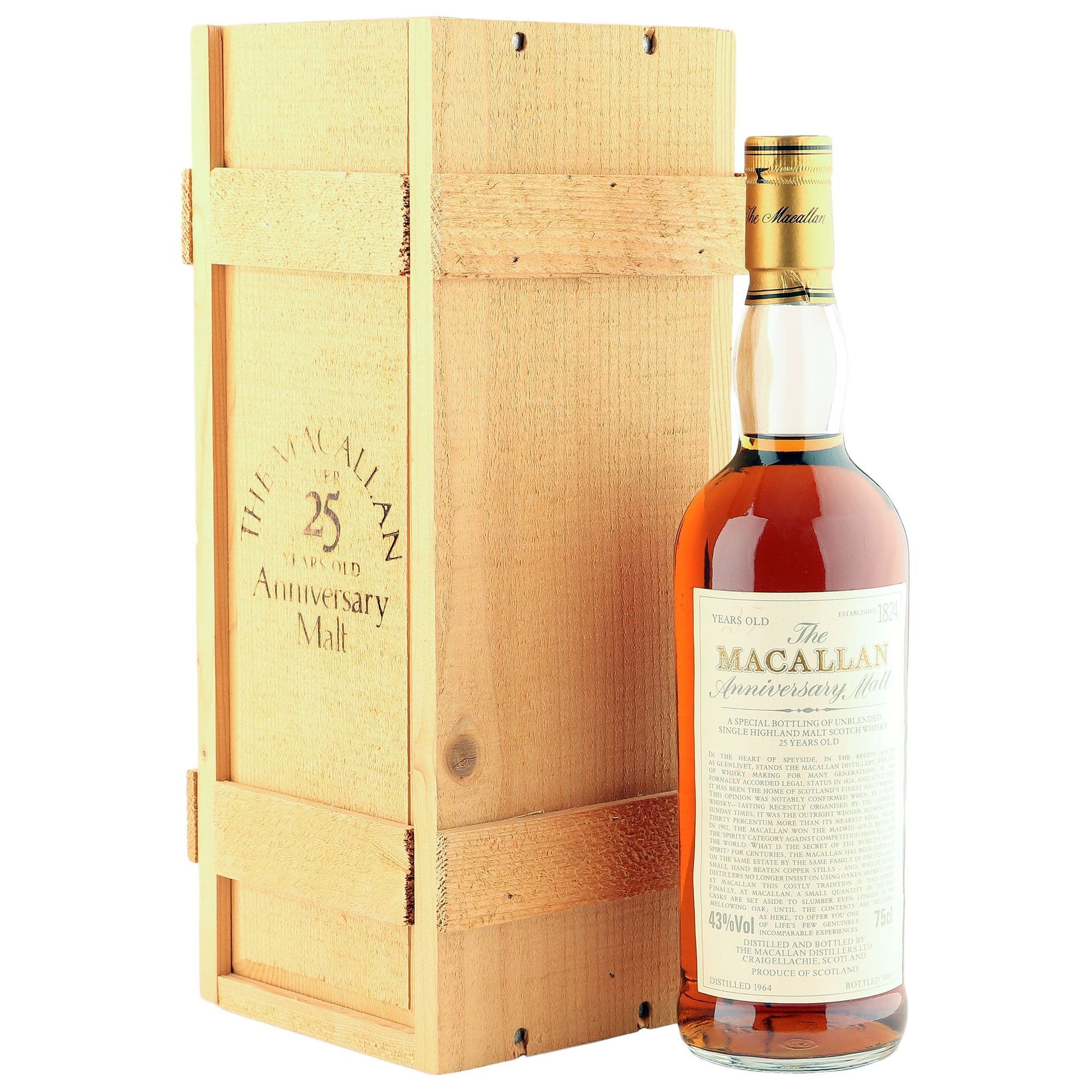 Macallan 1964 25 Year Old Anniversary Malt | The Whisky Vault