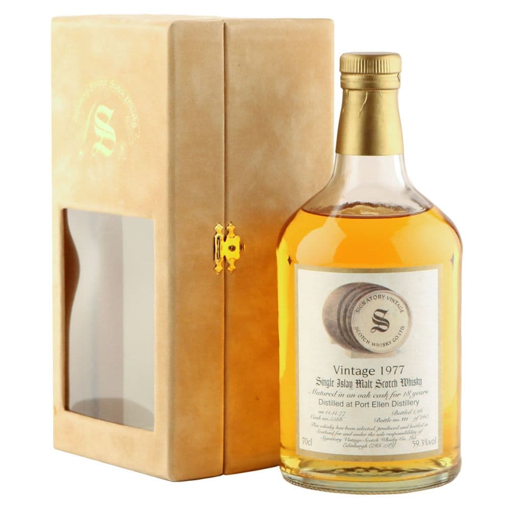 Port Ellen 1977 18 Year Old, Signatory Vintage 1996 Bottling with ...
