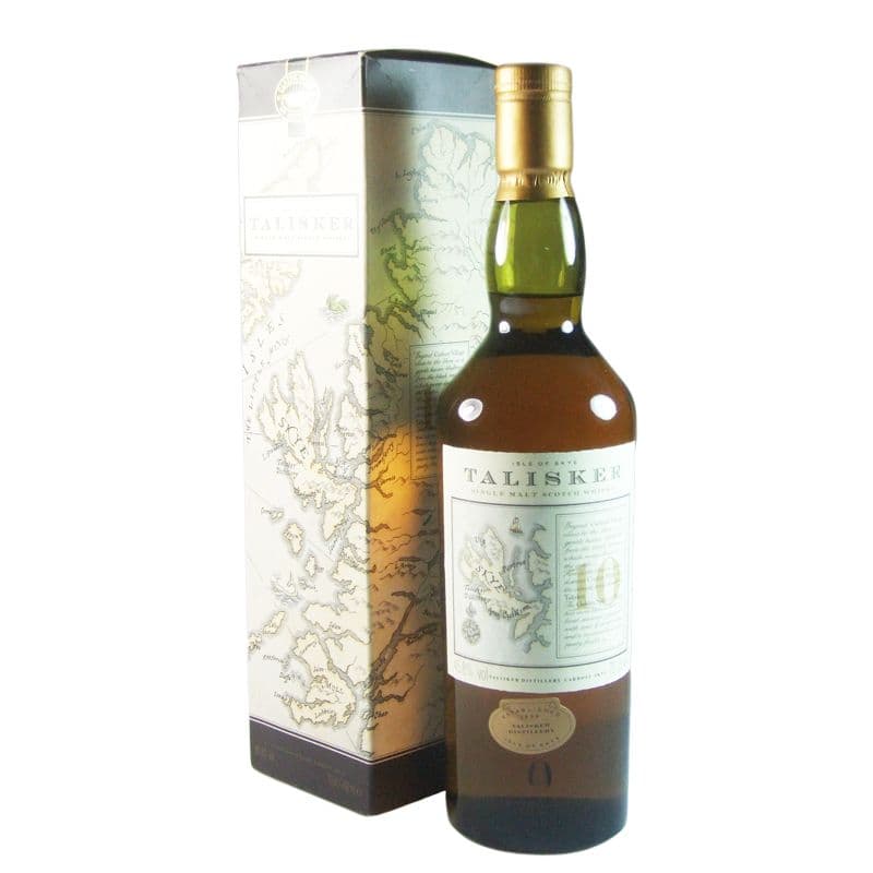 Talisker 10 Year Old Old Map Presentation with Box and Miniature