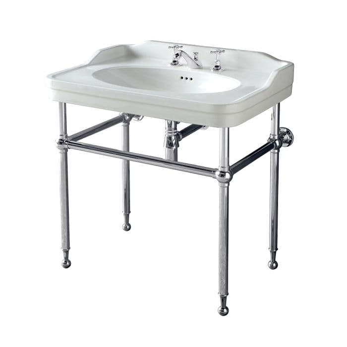 Healey & Lord Classic Collection 800mm Console Basin with Metal Basin Stand