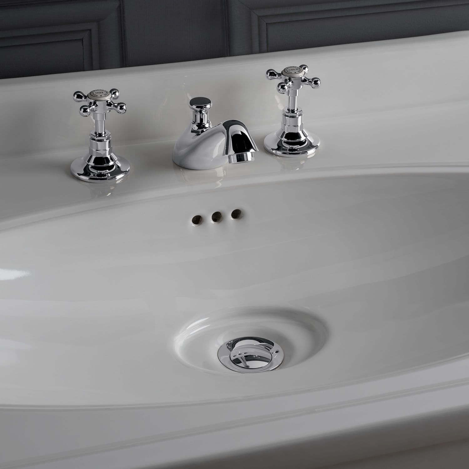 Healey & Lord Classic Collection 800mm Console Basin with Metal Basin Stand