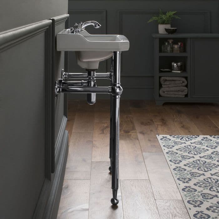Healey & Lord Classic Collection Cloakroom Basin with Metal Basin Stand