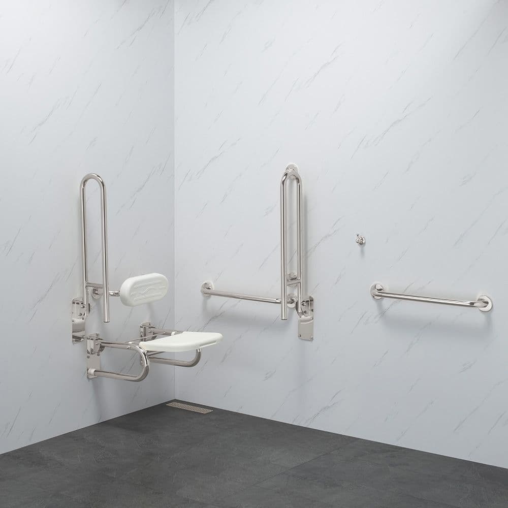 Classic DOC M / DDA Disabled Shower Pack - Polished Nickel