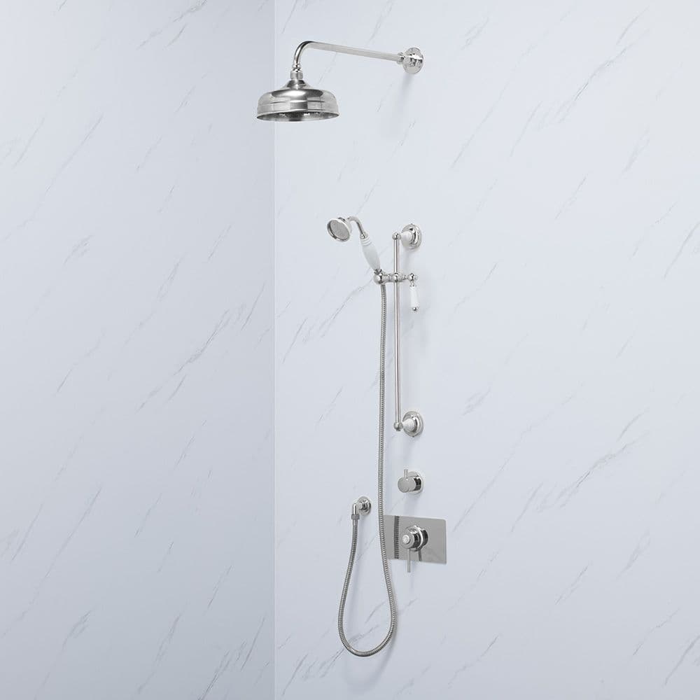 CLASSIC TMV3 THERMOSTATIC SHOWER VALVE & FIXED/ADJUSTABLE SHOWER HEAD ...