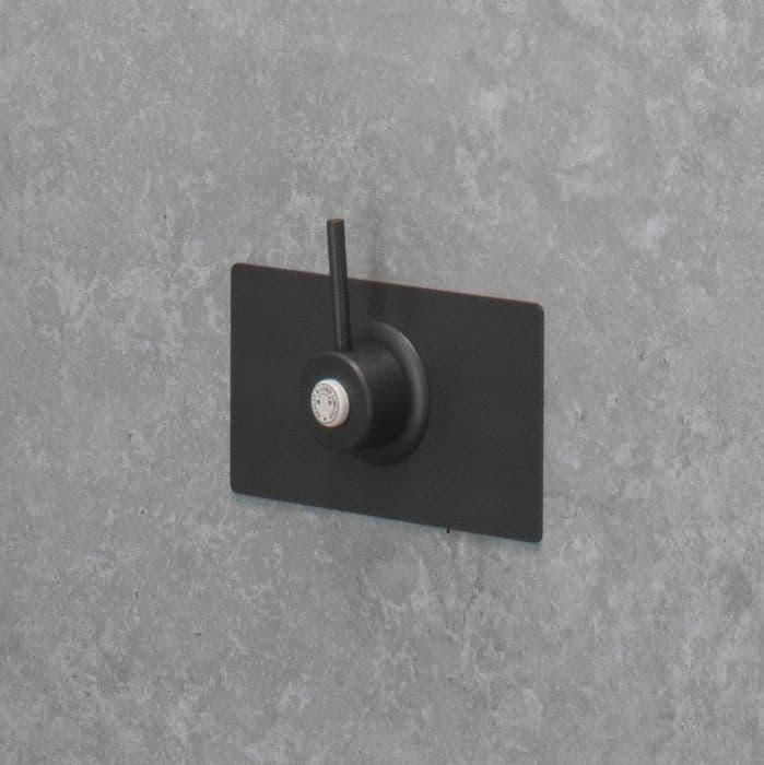 Deluxe Modern TMV3 Thermostatic Shower Valve - Matt Black