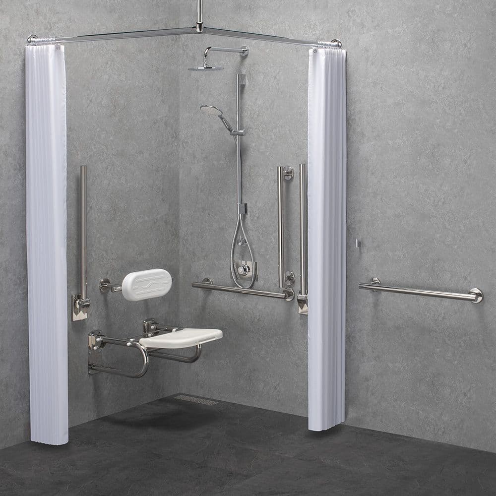 Designer DOC M / DDA Disabled Shower Pack & Fixed/Adj Shower Head ...