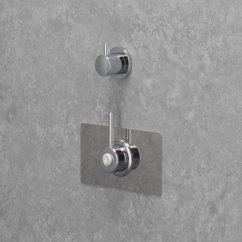 Designer TMV3 Thermostatic Shower Valve & Diverter - Polished Stainless ...