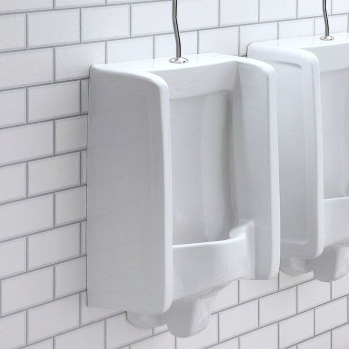 Top Inlet Ceramic Wall Mounted Urinal - Florida By Healey & Lord