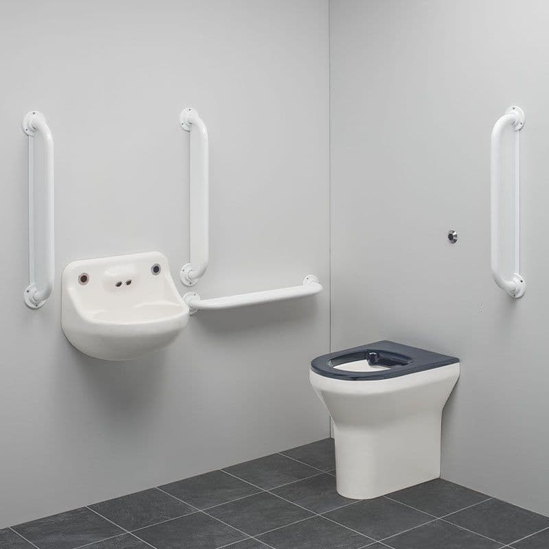 Ligature Resistant Disabled Toilet Pack - White
