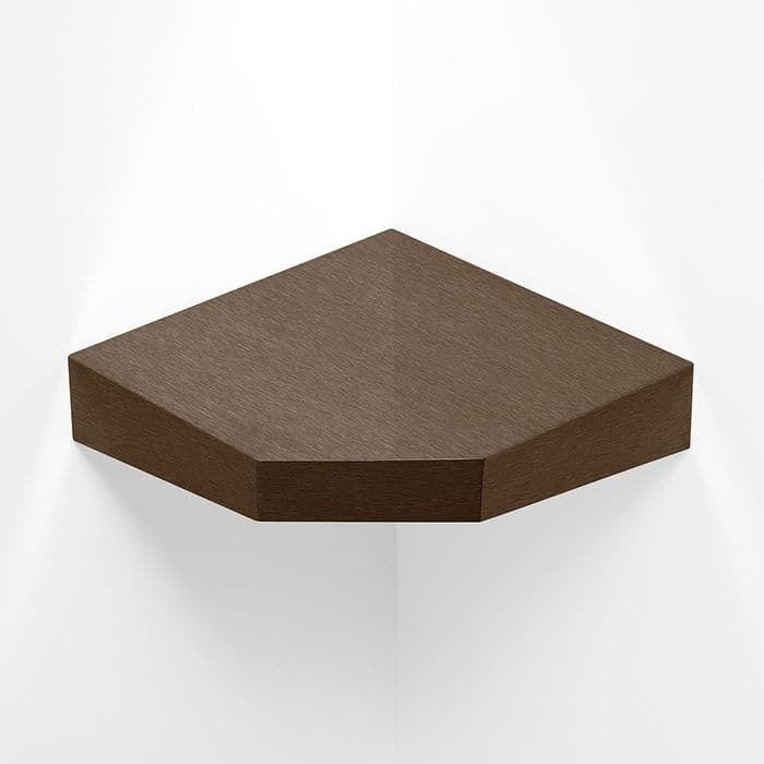 HL275 Doc M Corner Brushed Bronze Colostomy Shelf