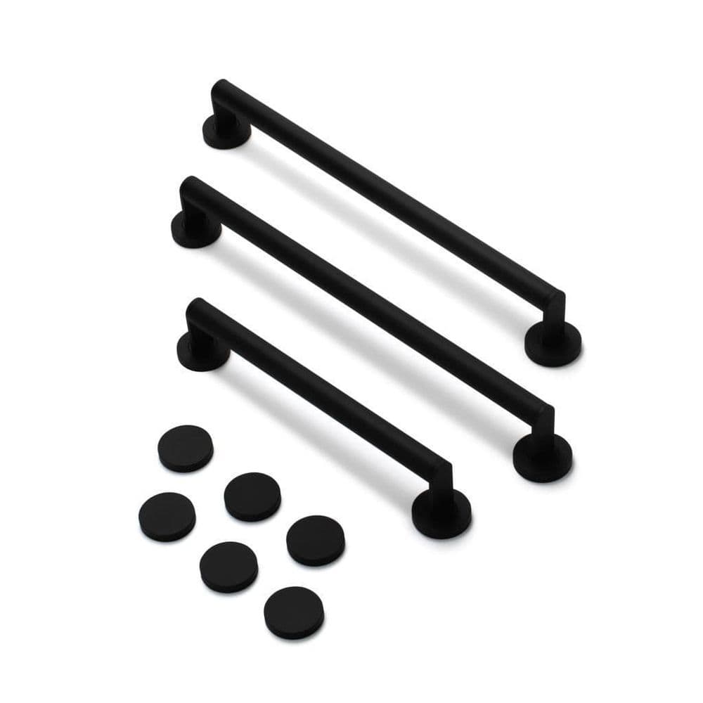 Hotel & Care Removable DDA Collection Ambulant Rail Pack in Matt Black