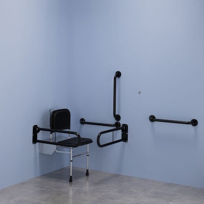 Commercial DOC M / DDA Disabled Shower Pack - Matt Black