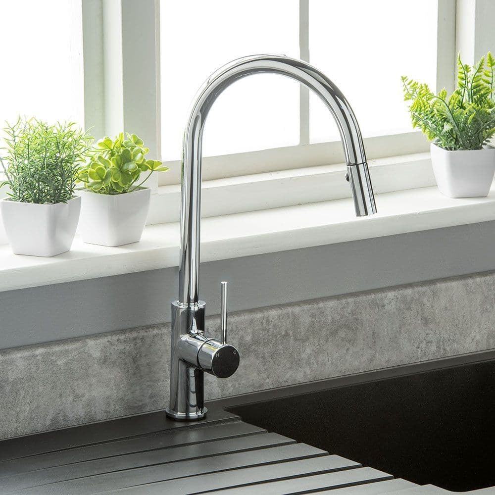 Healey & Lord Modern Collection Deck-Mounted Monobloc Kitchen Mixer Tap ...