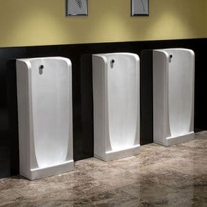 Ceramic Slab Floor Standing Urinal - Niagara by Healey & Lord