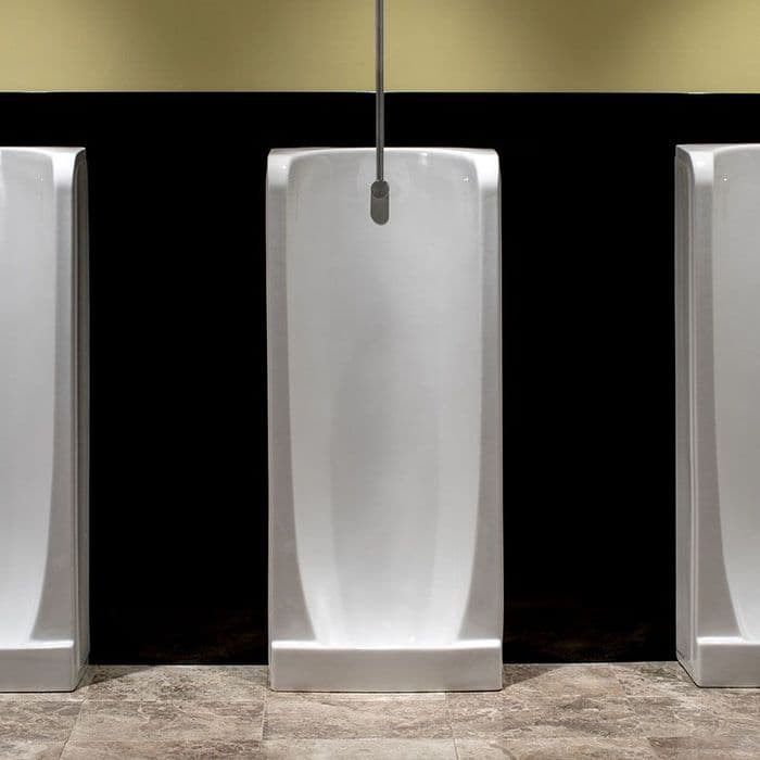 Ceramic Slab Floor Standing Urinal - Niagara by Healey & Lord