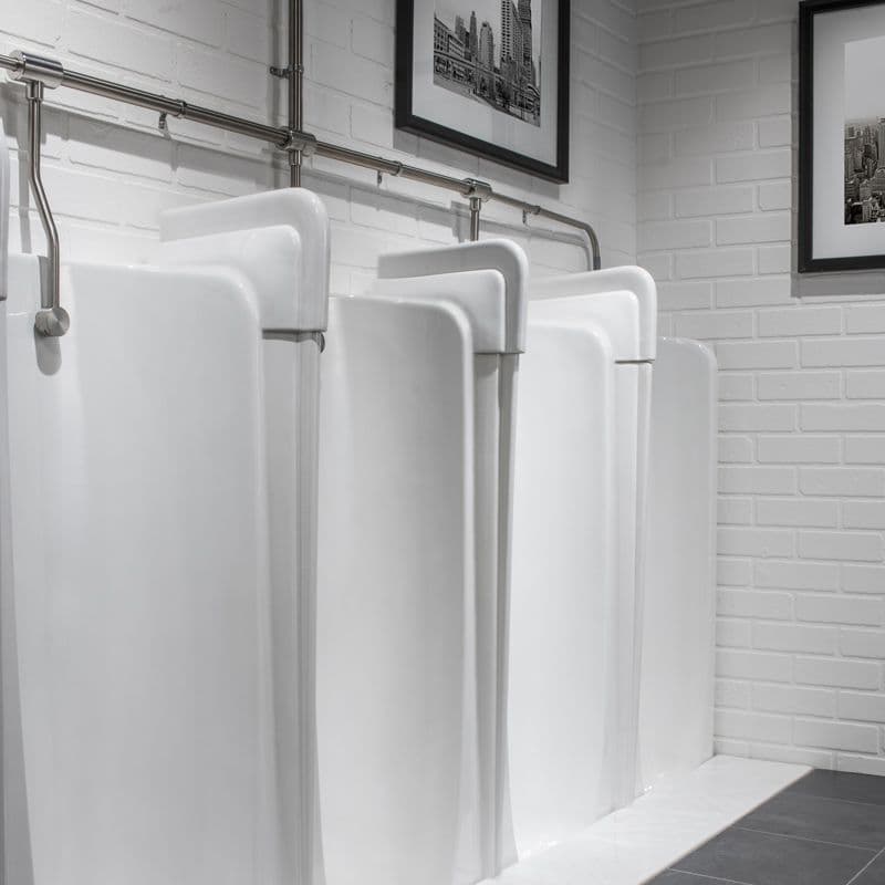 Niagara Fused Run Urinal With Exposed Cistern Flush Kit