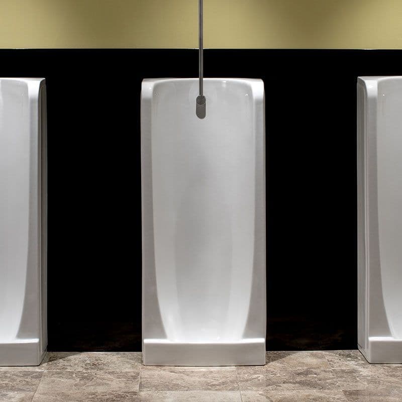 Ceramic Slab Floor Standing Urinal - Niagara by Healey & Lord
