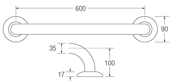 Commercial DOC M / DDA Disabled Shower Pack - Polished Stainless Steel