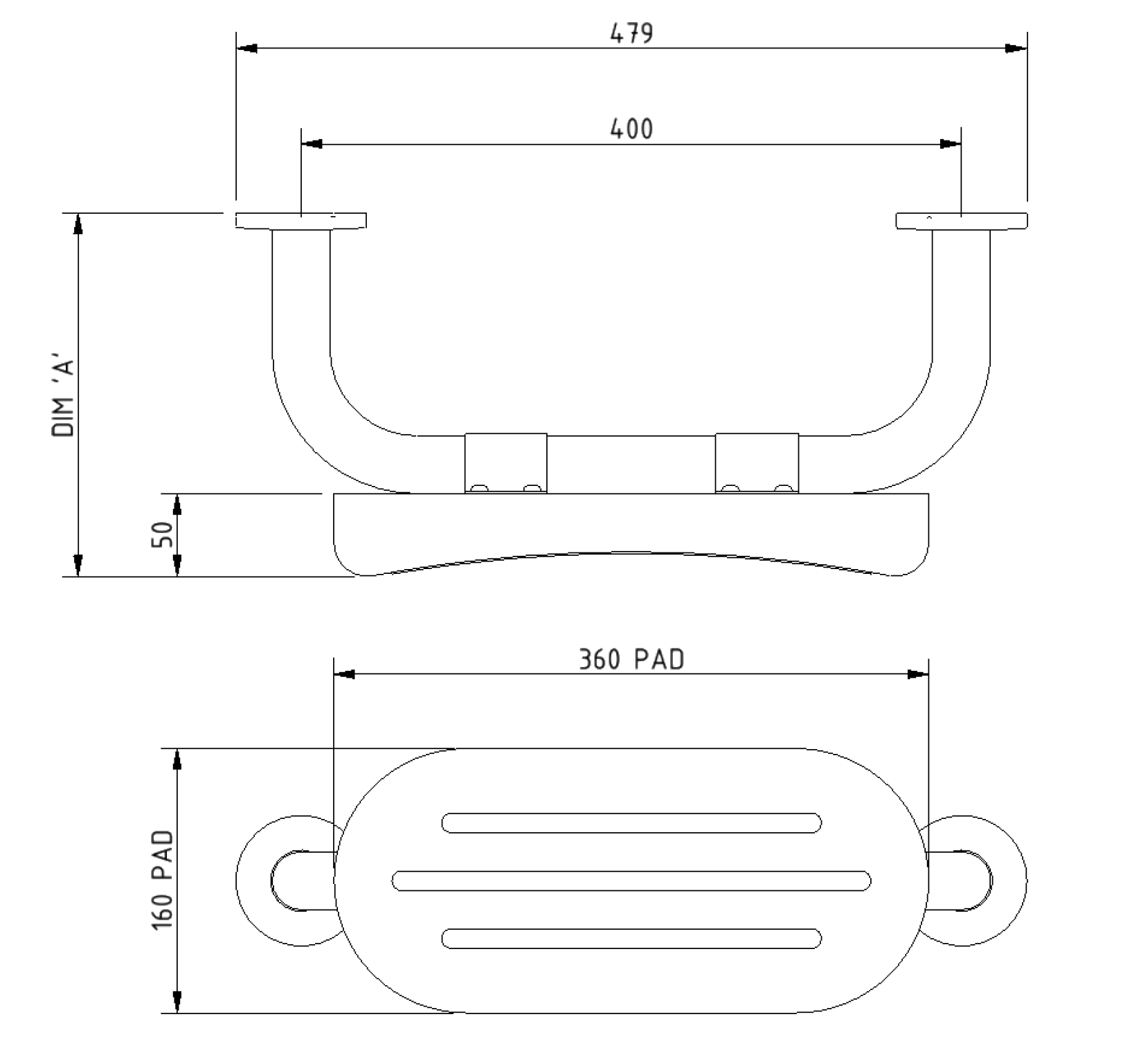 Healey & Lord Washroom Collection Classic Doc M Disabled Back to Wall ...