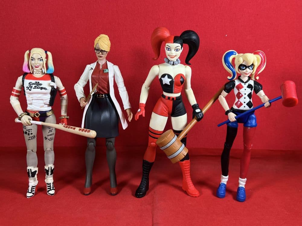 DC Comics Lot of 4 x Assorted Harley Quinn Loose Action Figures