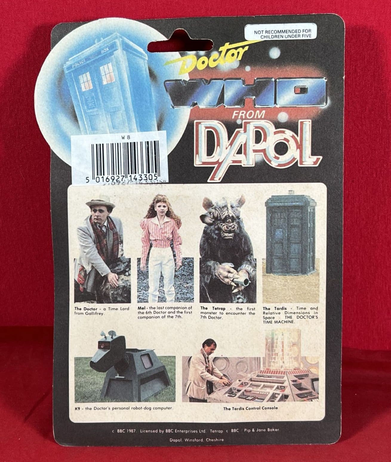 Doctor Who Dapol Original Card Black/Silver Dalek - Figure - Sealed