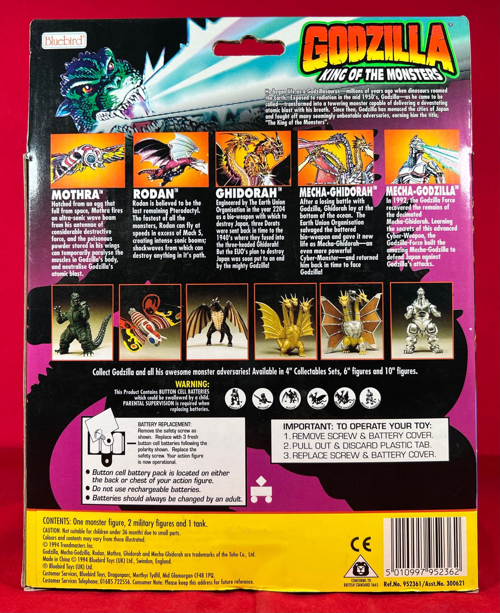 Godzilla King of the Monsters Monster Battle Action Playset Mecha-King ...