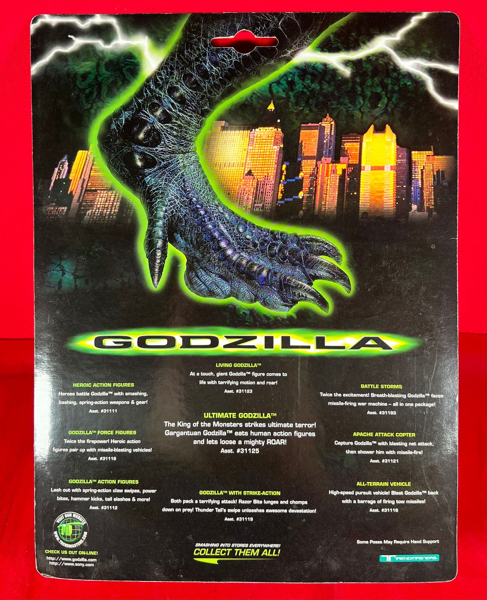 Godzilla Tail Thrasher Baby Godzilla - Action Figure - Sealed on Card