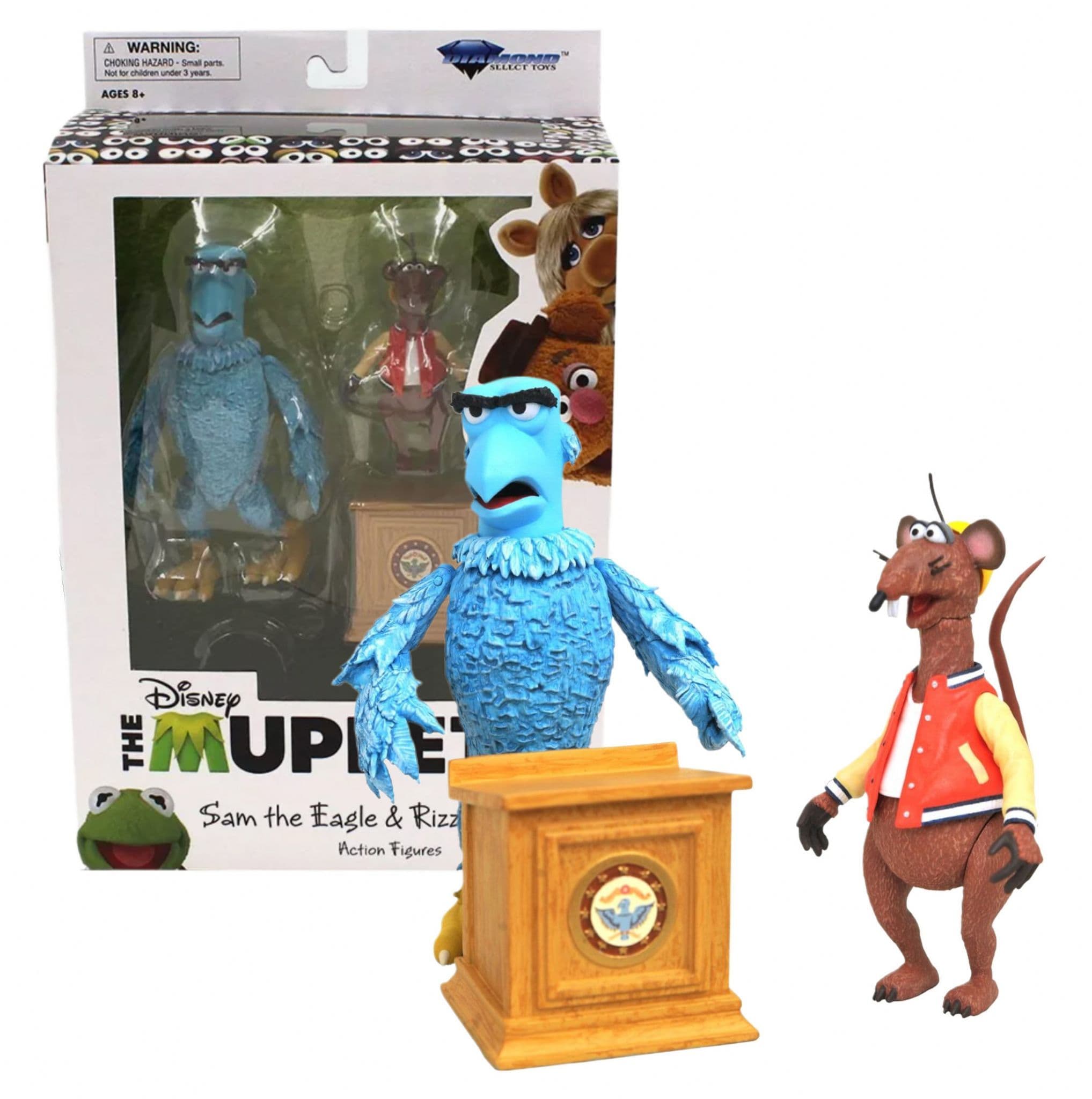 Muppets Sam the Eagle & Rizo the Rat - Diamond Select Action Figure Set