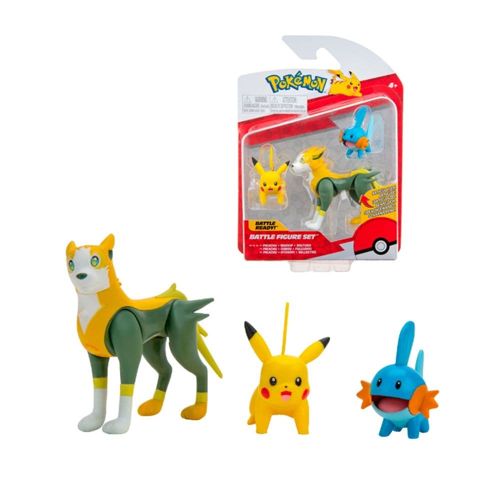 Pokemon Battle Ready - Battle Figure Set Pikachu Mud Boltund