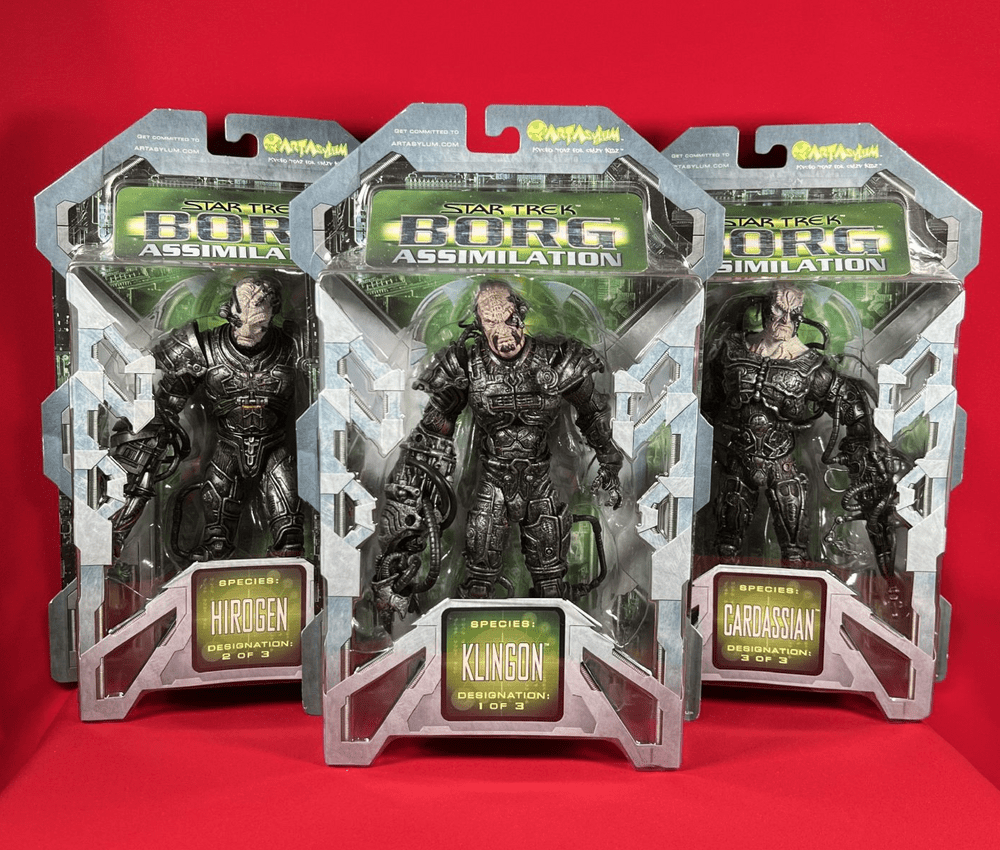 Star Trek Borg Assimilation - Complete Set of 3 Figures - Klingon ...