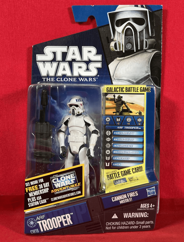 Star Wars The Clone Wars Blue Card ARF Trooper - Sealed on Card
