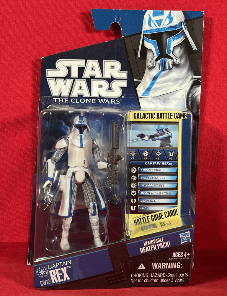 Star Wars The Clone Wars Blue Card Captain Rex - Sealed on Card