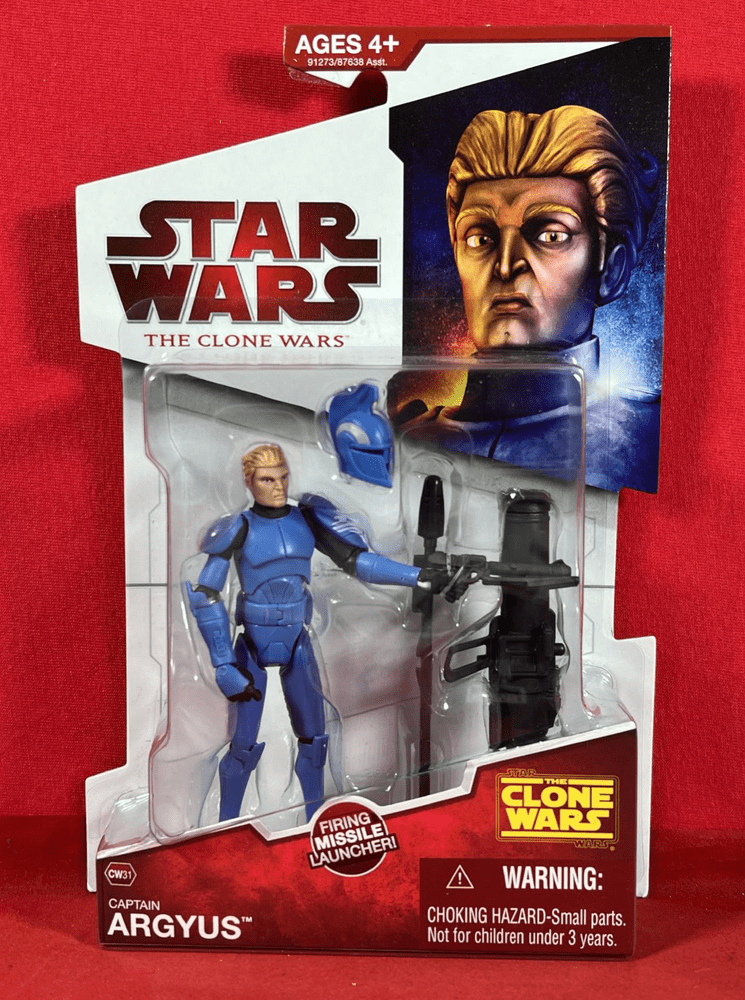 Star Wars The Clone Wars Red Line Captain Argyus - Sealed on Card