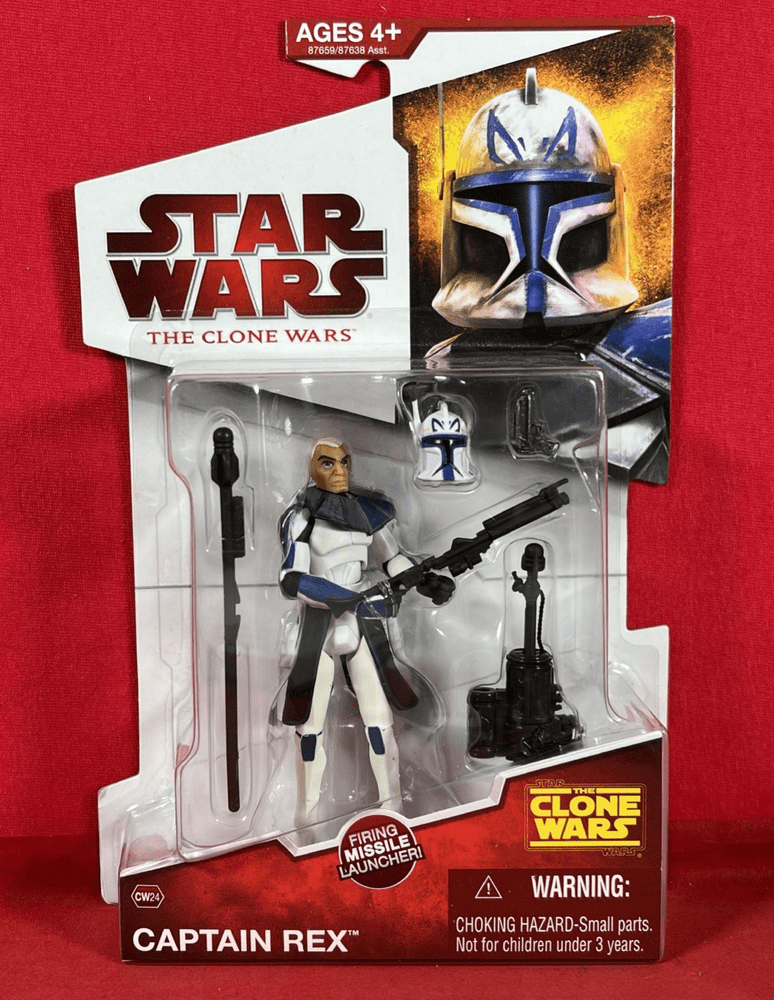 Star Wars The Clone Wars Red Line Captain Rex - Sealed on Card